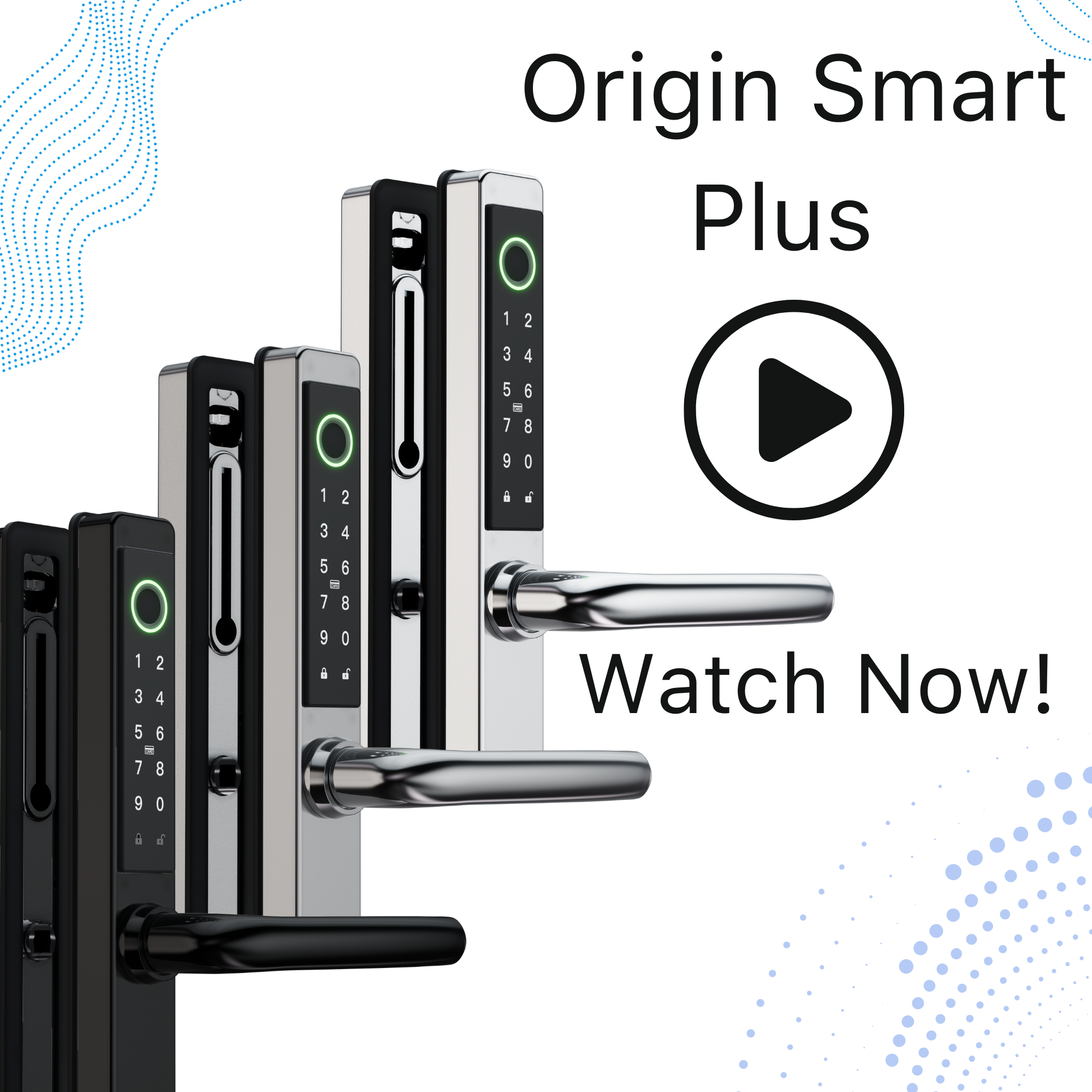 Origin Smart - Plus | 304 Stainless Steel Smart Door Handle with Finge – Blusafe Solutions